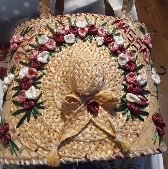 Hand Crafted | Bags | Vintage Nassau Straw Tote Bag Hand Crafted In ...